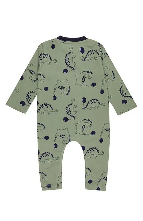 LILLY + SID Organic Cotton Dinosaur Print Jumpsuit