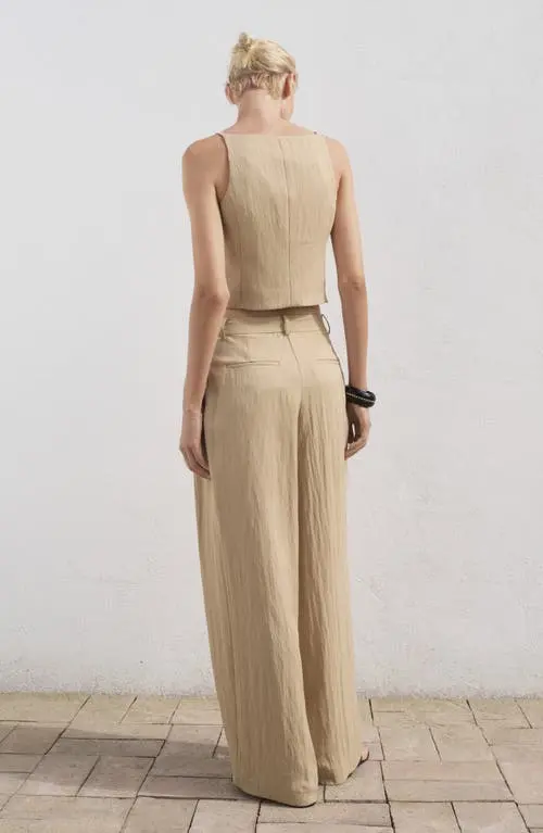 Mango Straight Leg Suit Trousers