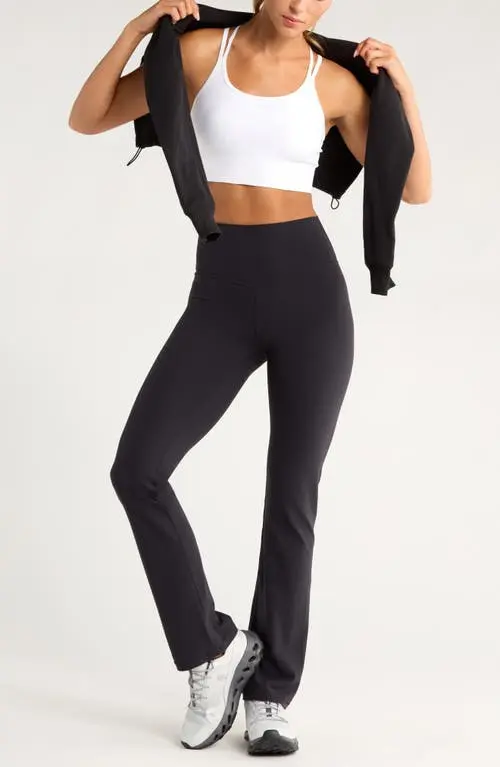 Zella Studio Luxe Bootcut Leggings - Black