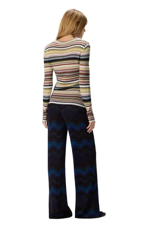 Missoni Striped Crewneck Sweater - Yellow & Brown