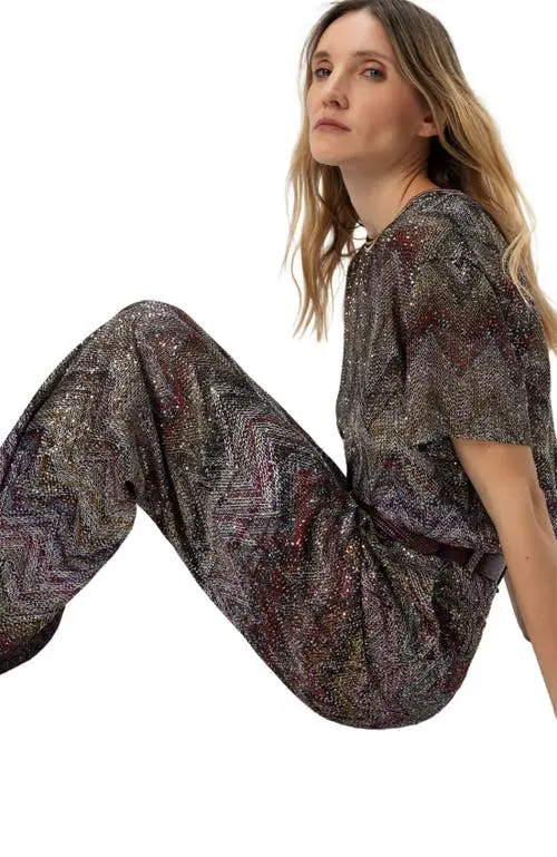 Missoni Wide-leg Pants With Zigzag Pattern - Multicoloured