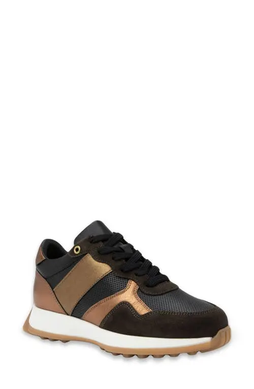Naot Sunset Leather Sneaker - Black Copper Combo