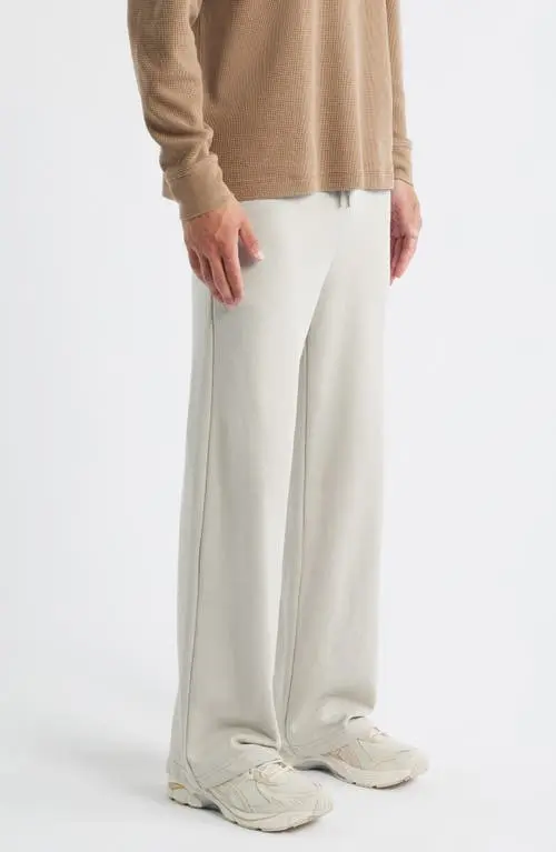 Bp. Silk Terry Wide-leg Pants - Grey Owl
