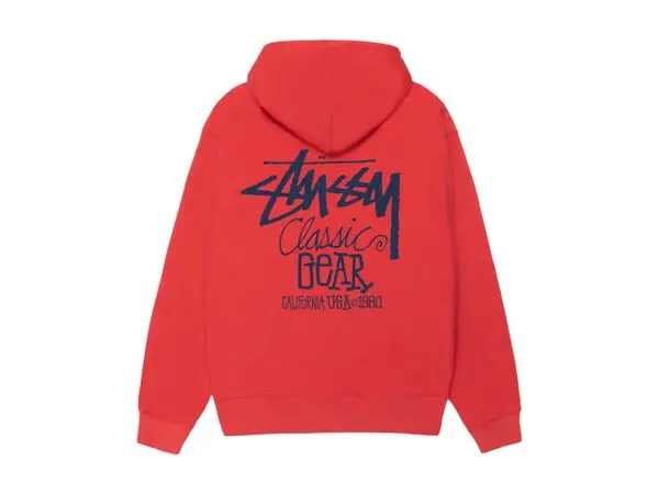 StÜssy Classic Gear Hoodie - Cayenne