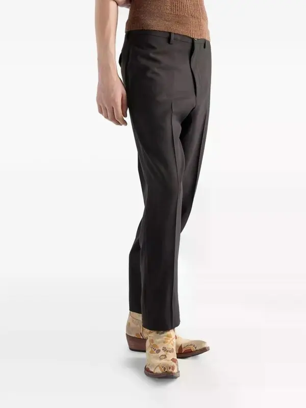 Prada Button-fastening Wool Trousers