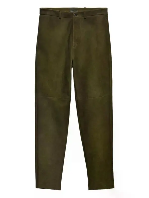 Prada Waxed Suede Trousers