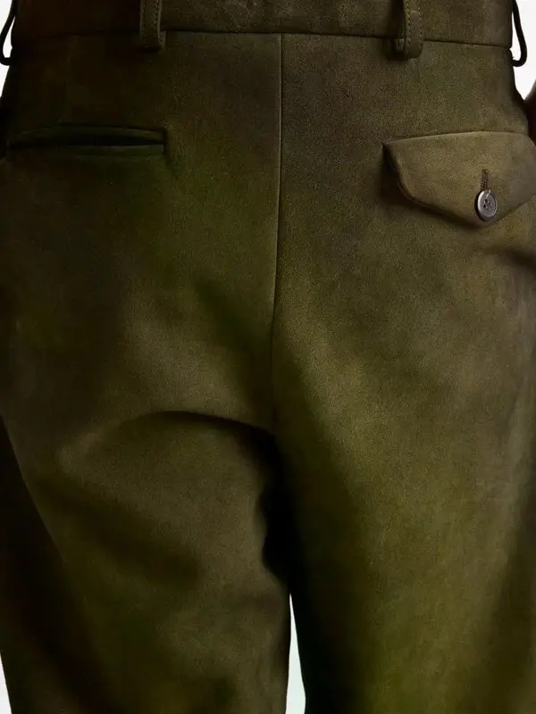 Prada Waxed Suede Trousers