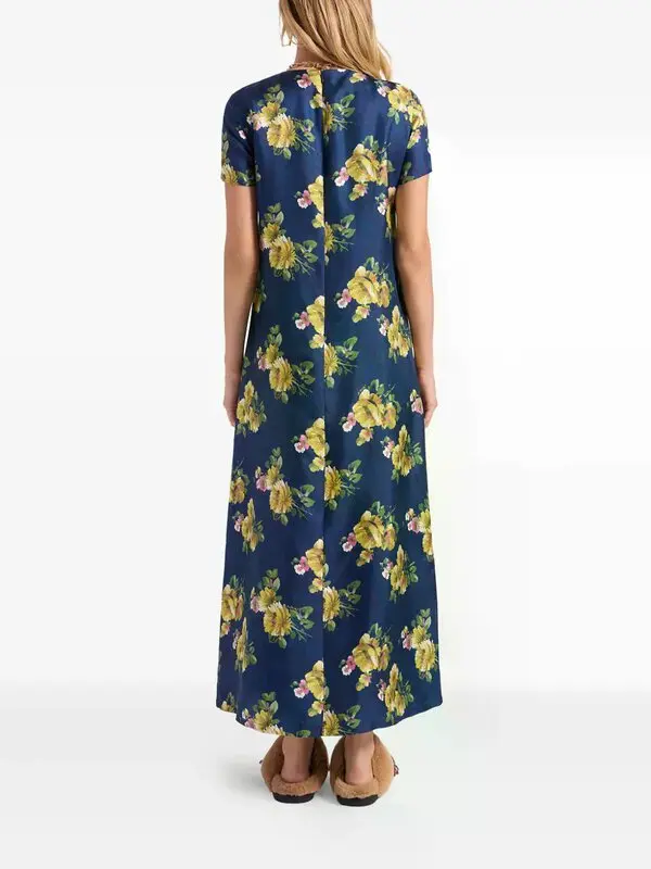 La DoubleJ Swing Floral-print Maxi Dress