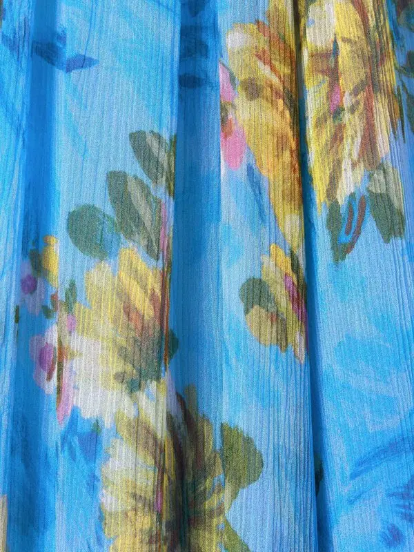La DoubleJ Floral-print Maxi Dress - Blue