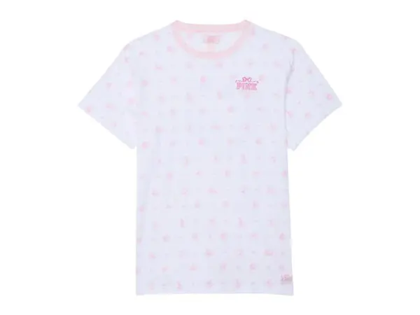 Pink X Loveshackfancy Campus Cotton Tee Shirt