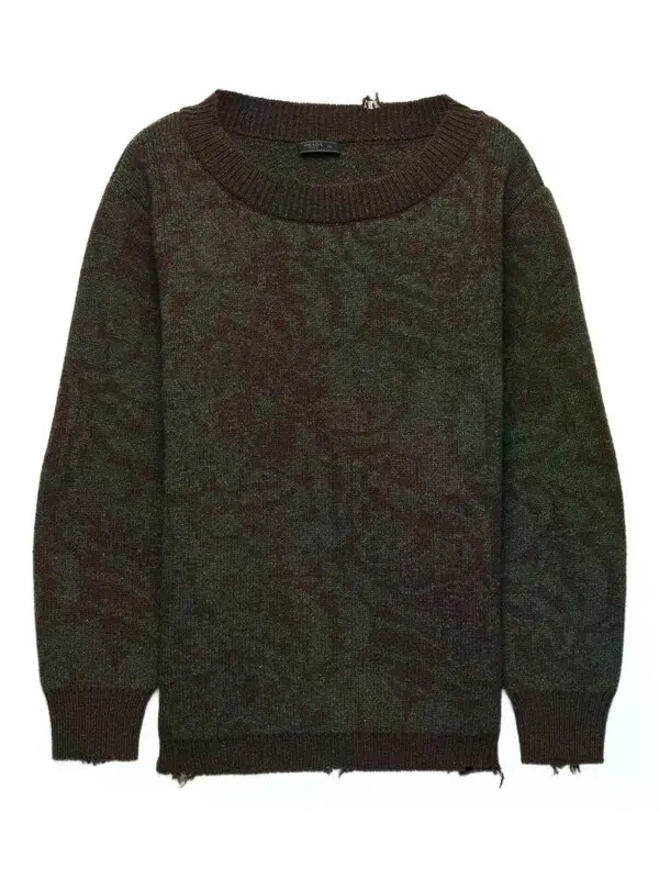 Prada Wide-neck Wool Sweater