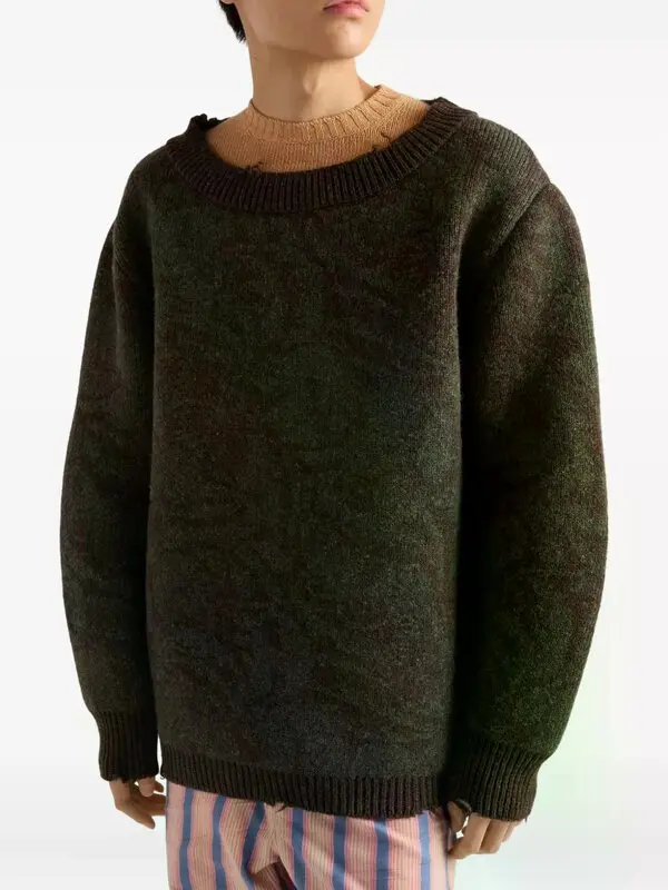Prada Wide-neck Wool Sweater