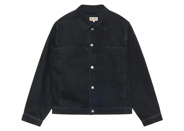StÜssy Denim Trucker Jacket - Black