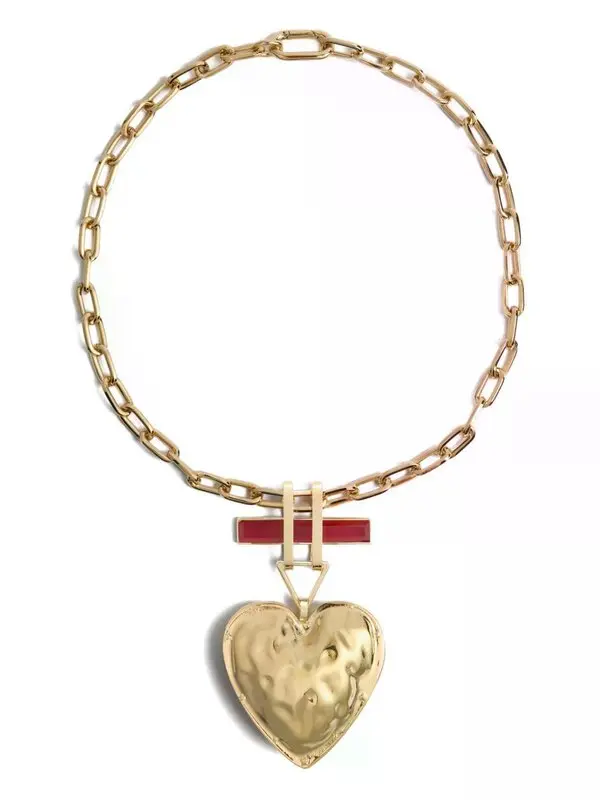 La DoubleJ Beating Chain Necklace - Gold