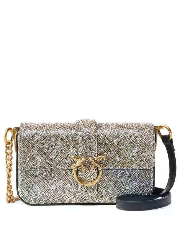 Pinko Mini Love One Crossbody - Gold