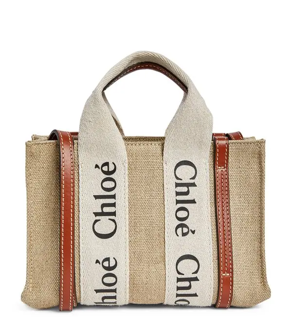 Chloé Mini Woody Tote - Brown