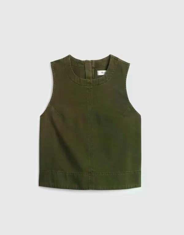 Madewell Boxy Shell Top In Garment Dye