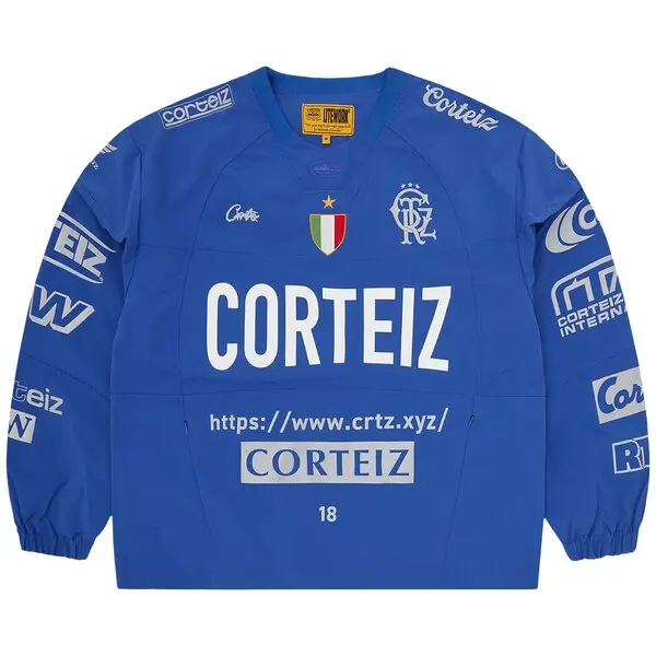 Corteiz Sponsors Training Pullover - Blue | Editorialist