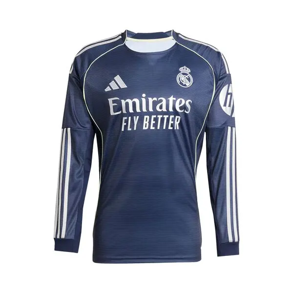 Adidas Real Madrid 25/26 Long Sleeve Away Jersey