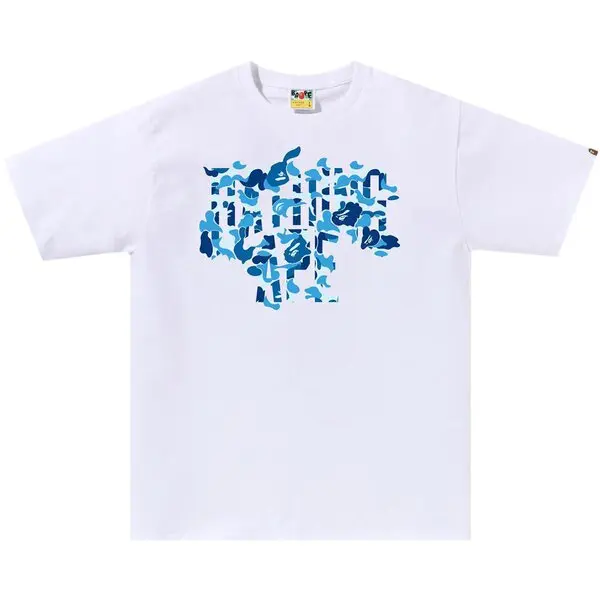 A BATHING APE Abc Camo Rebuild Nyc Logo Tee - White