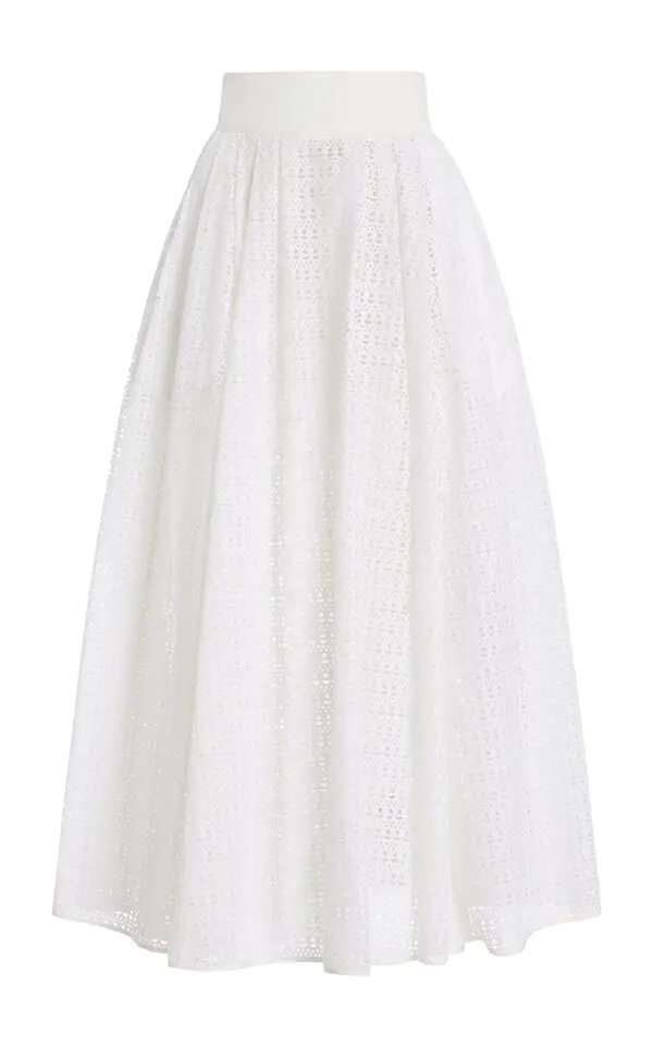 Françoise Exclusive Amanda Cotton-blend A-line Skirt