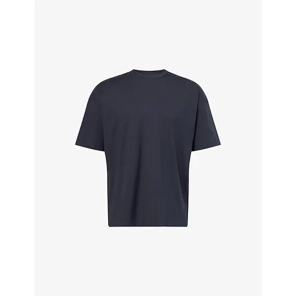ARNE Essential Relaxed-fit Cotton-jersey T-shirt - Navy