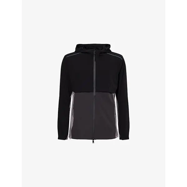Arne Lightweight Performance Windbreaker Jacket Black Editorialist