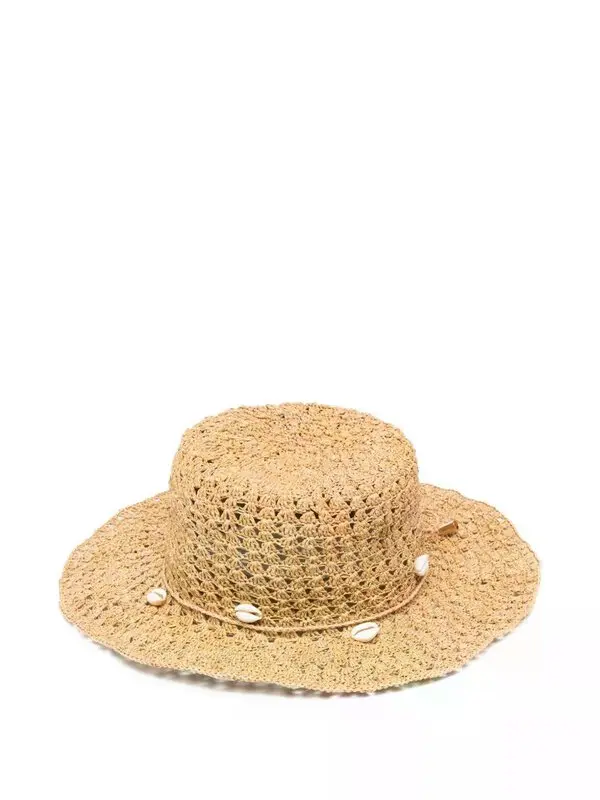SENSI STUDIO Long-brim Hat - Neutrals