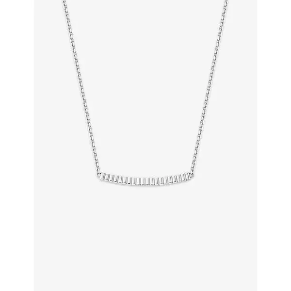 Boucheron Quatre Grosgrain Pendant Necklace - White Gold
