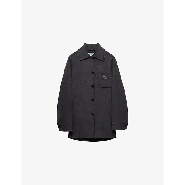 Prada Single-breasted Cashmere-wool Caban Jacket