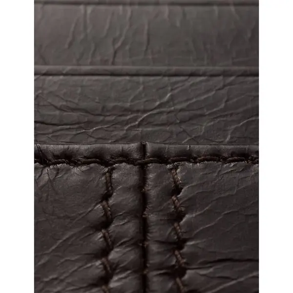 Prada Triangle-logo Leather Card Holder - Brown