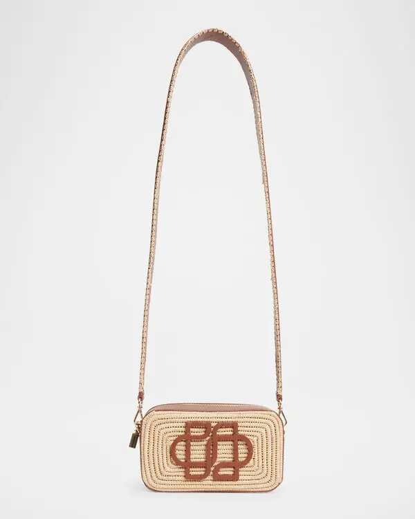 Simkhai Talia Raffia Camera Bag