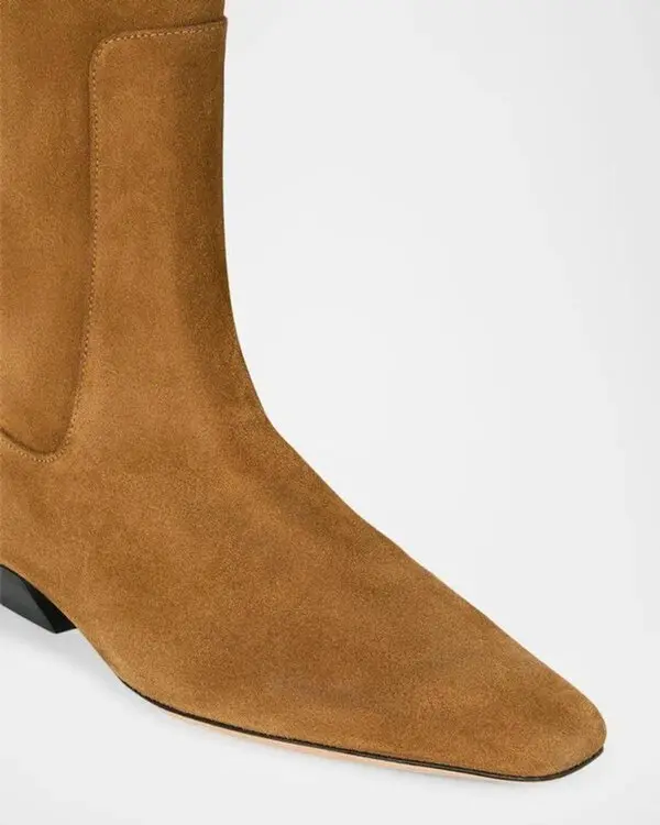 Staud Wally Suede Knee-high Boots - Tan