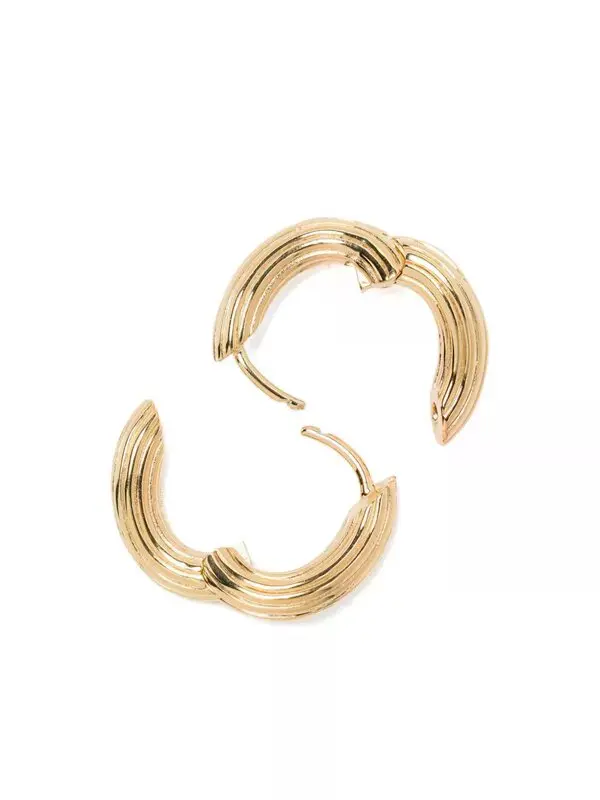 OTIUMBERG Twisted Ridge Hoop Earrings
