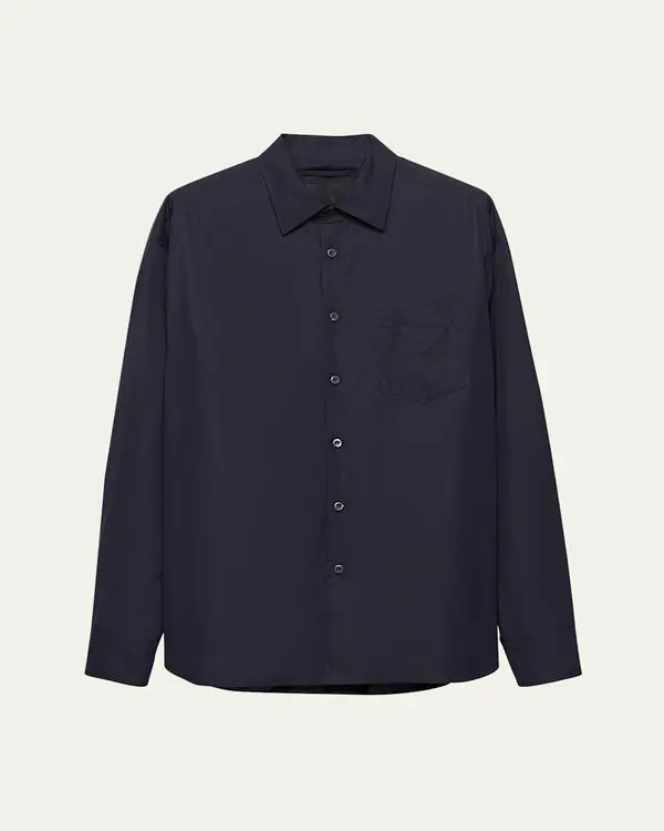 Prada Poplin Triangle-pocket Sport Shirt