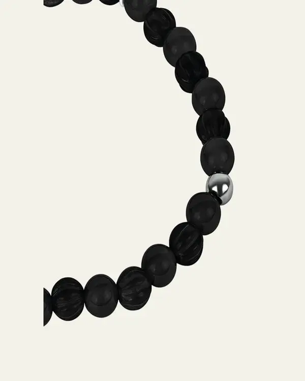 Tateossian Classic Discs Agate Beaded Bracelet