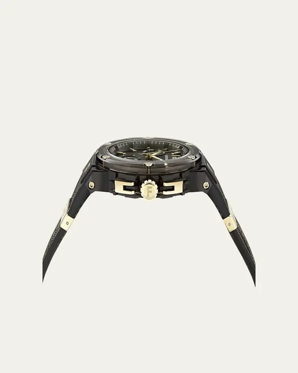 FERRAGAMO F-80 44mm Translucent Bioplastic Chronograph Watch