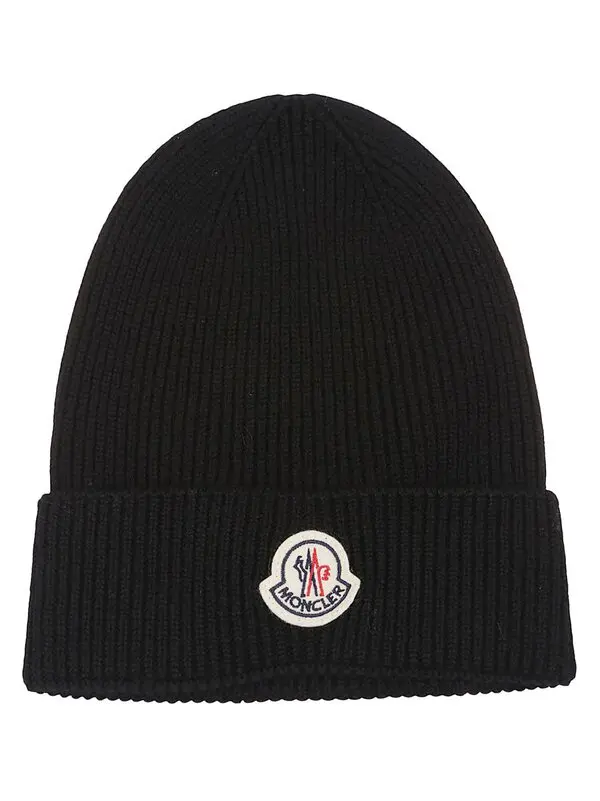 Moncler Tricot Beanie - Black