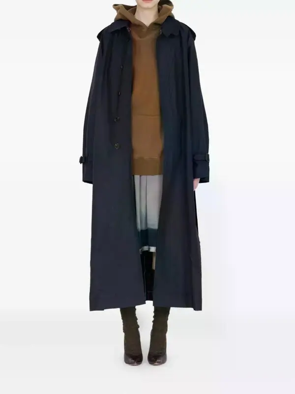 MAISON MARGIELA Long Raincoat - Blue