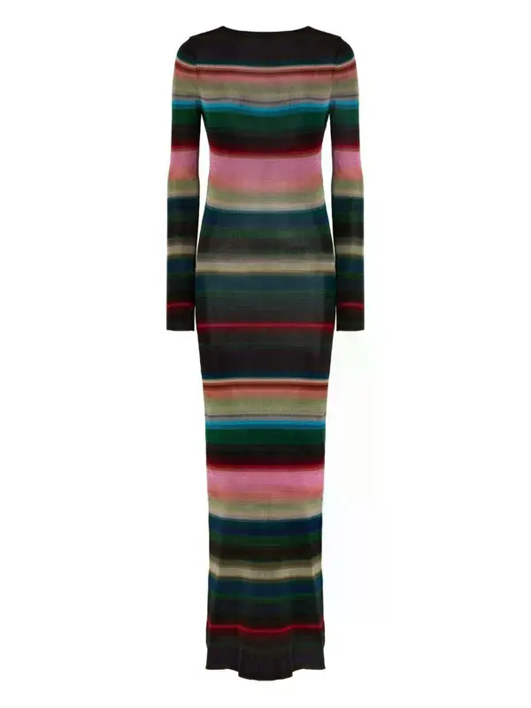 Missoni Striped Open-back Maxi Dress - Black