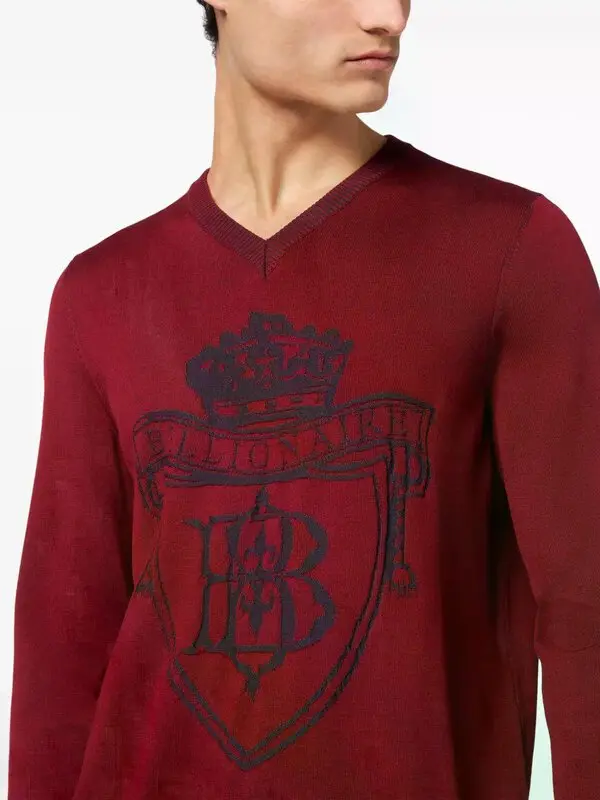 BILLIONAIRE Wool Pullover - Red