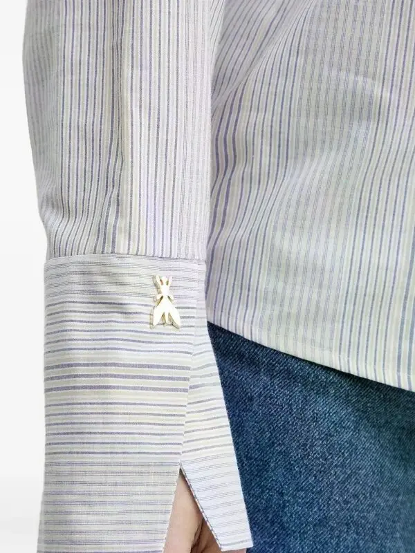 Patrizia Pepe Striped Bee-embellished Shirt