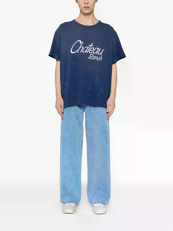 GALLERY DEPT. Logo Print Paint Splatter T-shirt