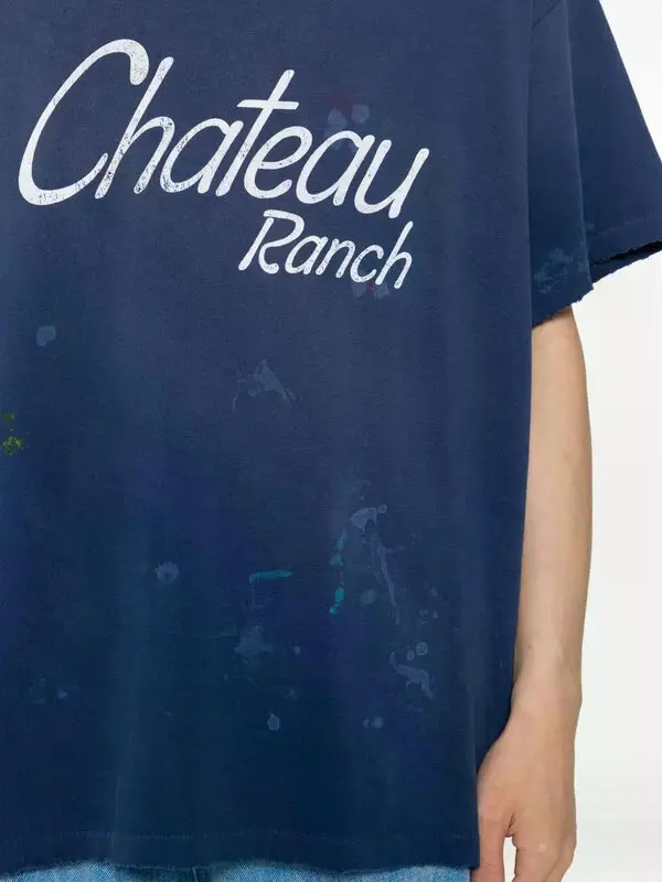 GALLERY DEPT. Logo Print Paint Splatter T-shirt