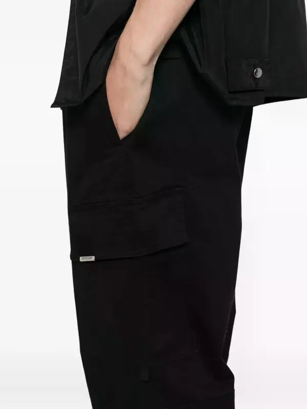 REPRESENT Cuffed Cargo Pants - Black