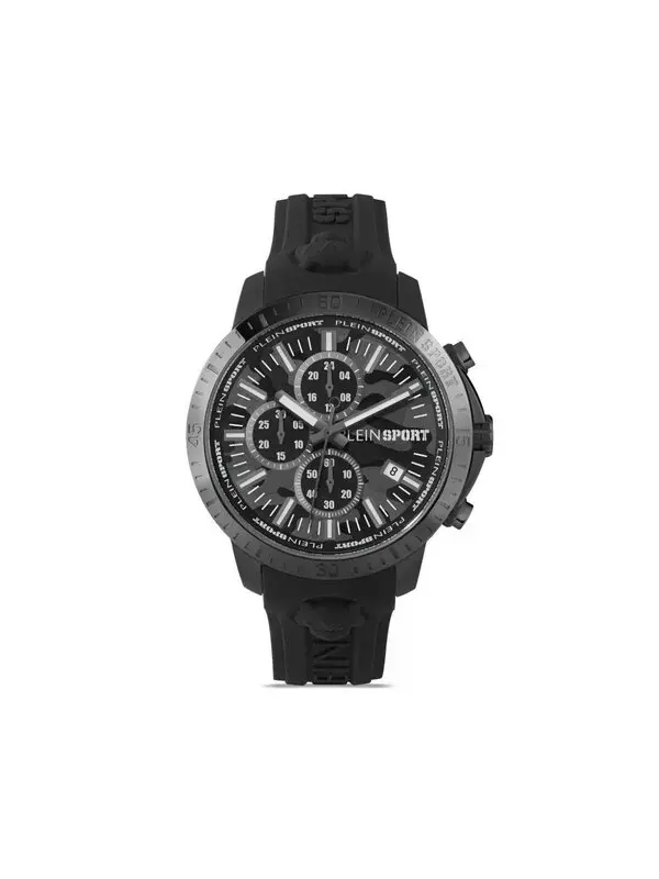 PLEIN SPORT Gain 43mm Chronograph Watch - Black