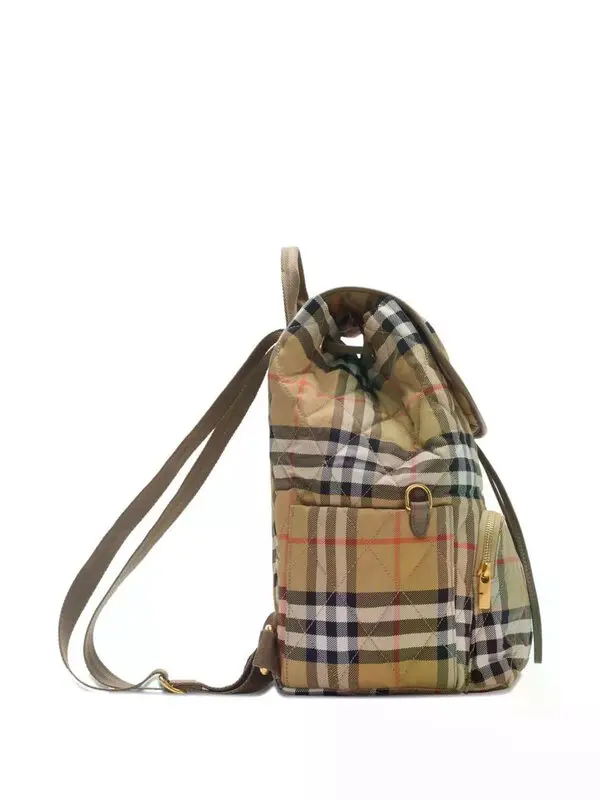 Burberry Checked-pattern Backpack - Neutrals
