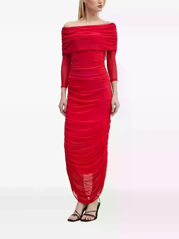 NEVER FULLY DRESSED Off-shoulder Maxi Dress