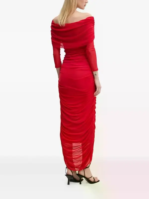 NEVER FULLY DRESSED Off-shoulder Maxi Dress
