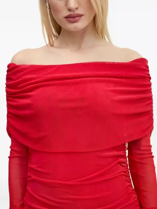 NEVER FULLY DRESSED Off-shoulder Maxi Dress
